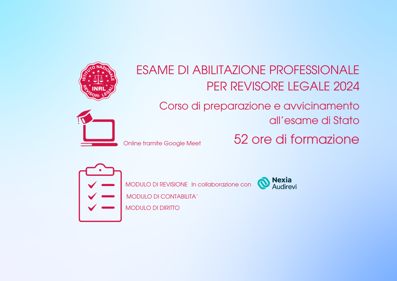 Corso di preparazione e avvicinamento all’esame di abilitazione ...