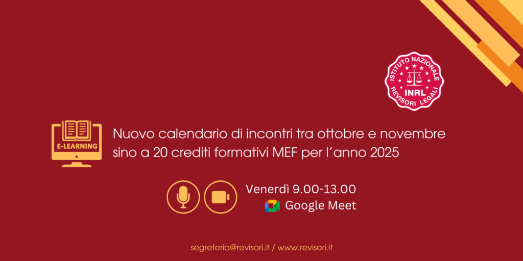 Alta Formazione INRL – 2^ Sessione 2025 – Programma completo – INRL ...